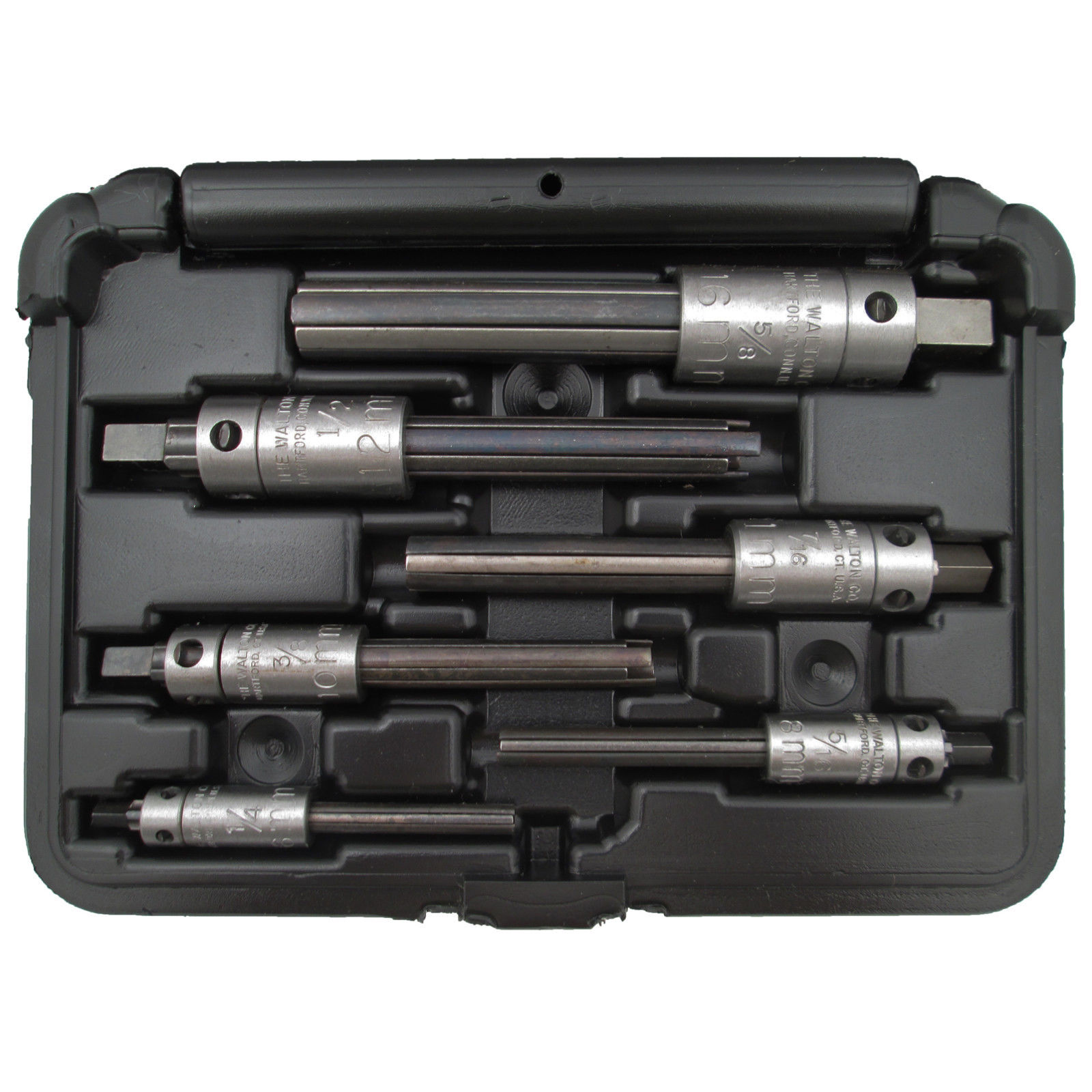 Walton 18002 6 Piece 4 Flute Tap Extractor Set Mechanics Tools Bits