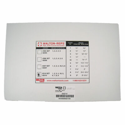 Walton 50210 10 Piece Pipe (NPT) Stud & Screw Extractor Set - Mechanics ...